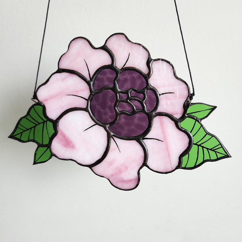 Peony Stained Glass - Etsy