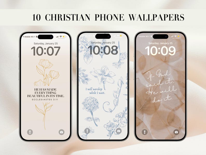Christian Phone Wallpaper Bible Verse Faith Phone Background Scripture Quote Phone Lockscreen ...