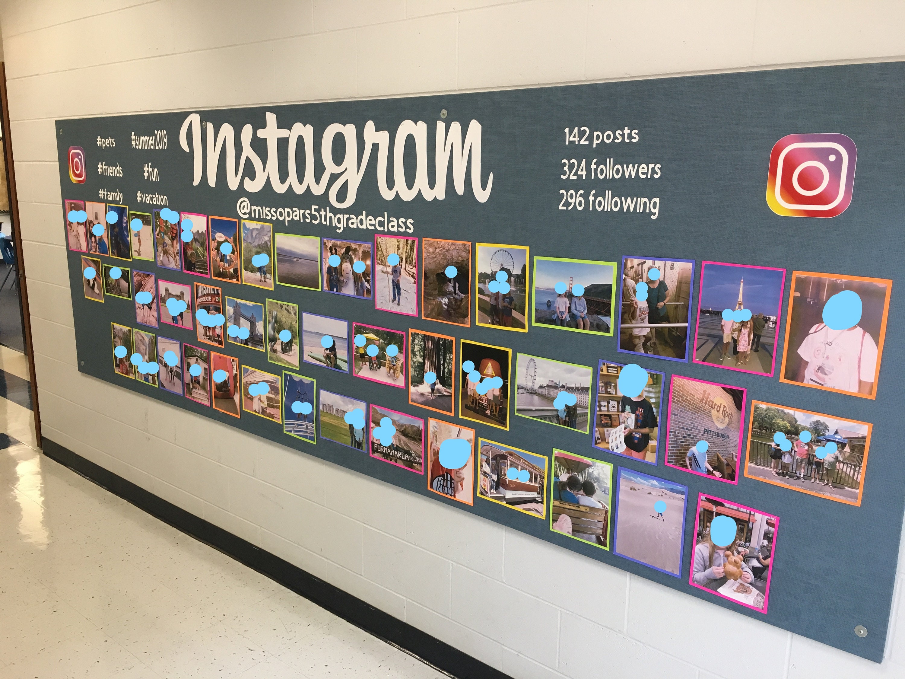 Instagram Summer Vacation Class Bulletin Board Classroom Decoration - Etsy
