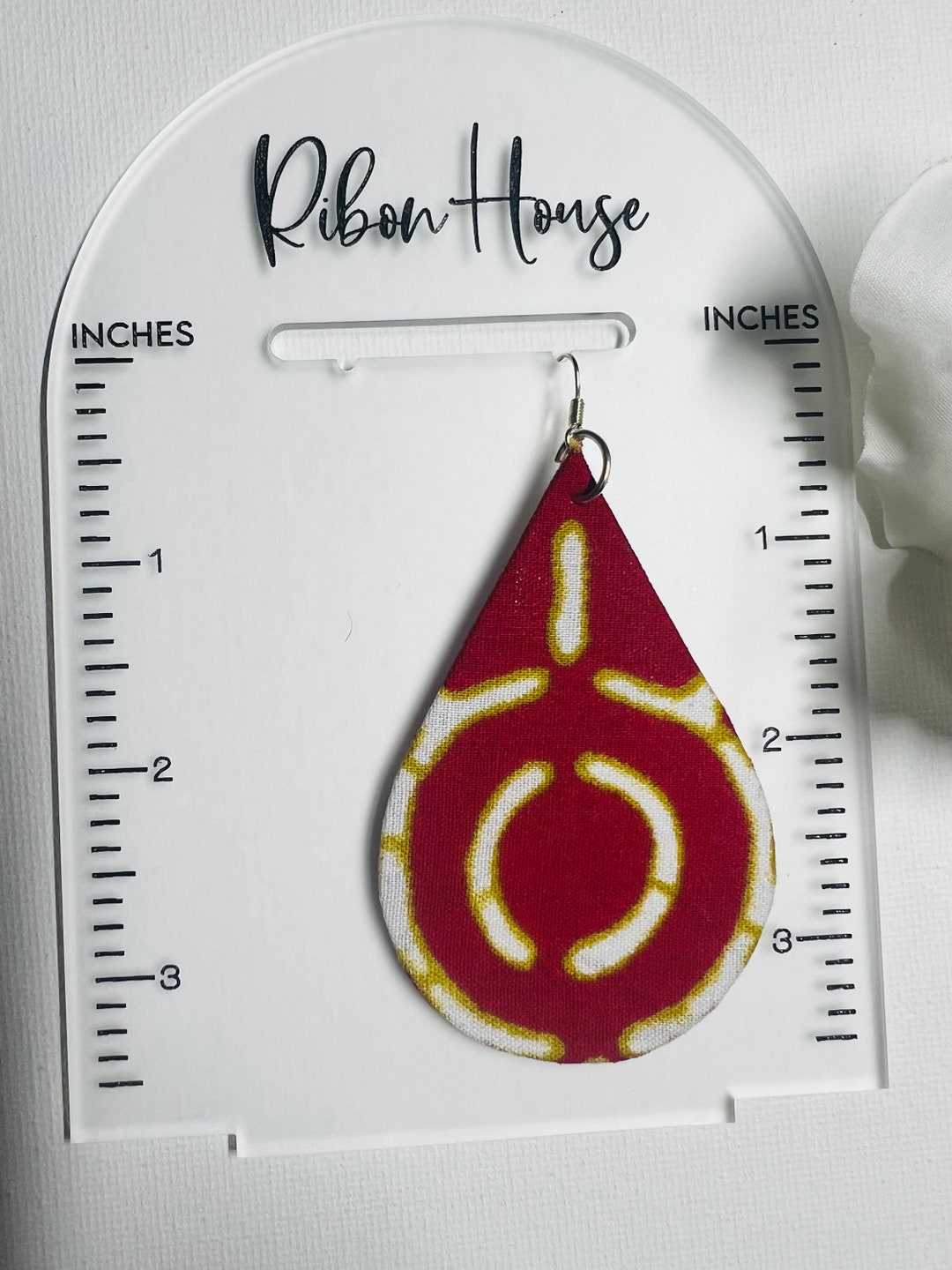 Mansah African Fabric Earring, Fabric Earrings - Ankara - Afrocentric ...