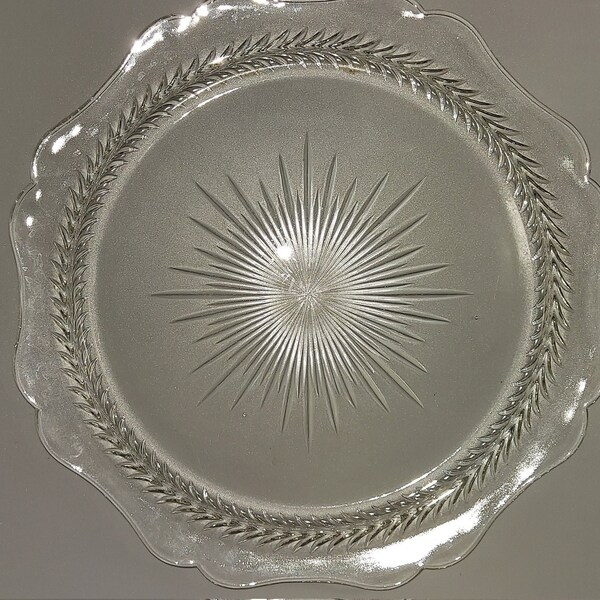 Sunburst Glass Plate - Etsy