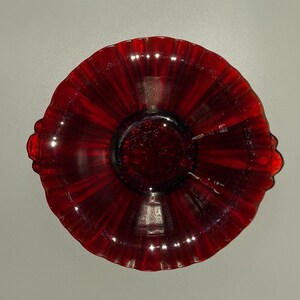 Royal Ruby Old Cafe Depression Glass Candy Bowl - Etsy