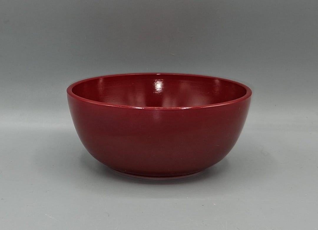 Red Ovide Berry Bowl by Hazel Atlas - Etsy