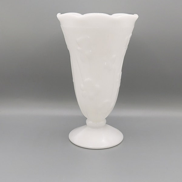 White Depression Glass Vases - Etsy