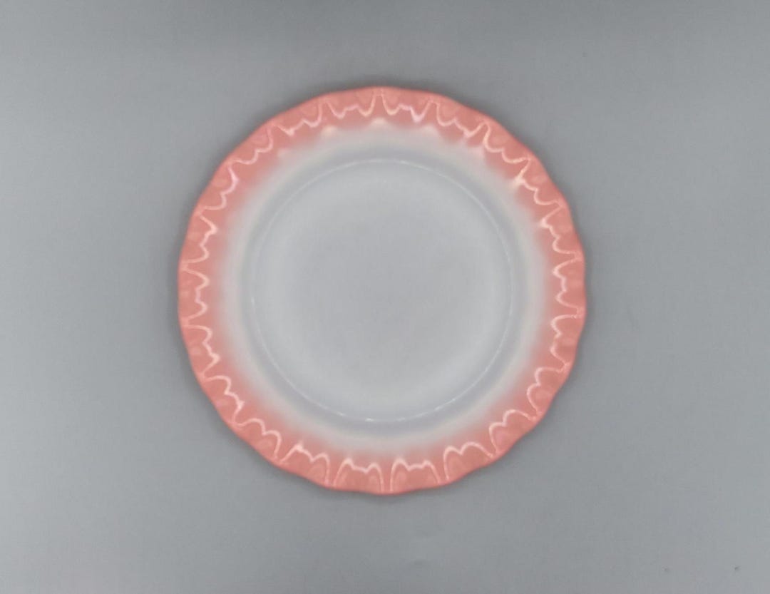 Pink Crinoline Ripple Dinner Plate - Etsy