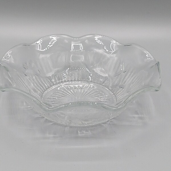 Iris Depression Glass Bowl - Etsy
