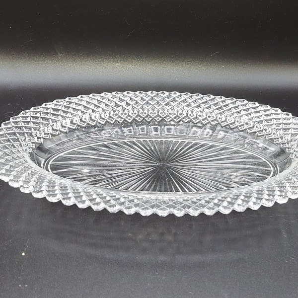 Round Glass Platter - Etsy