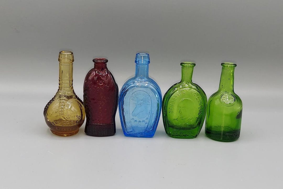 Five Miniature Wheaton Bottles - Etsy