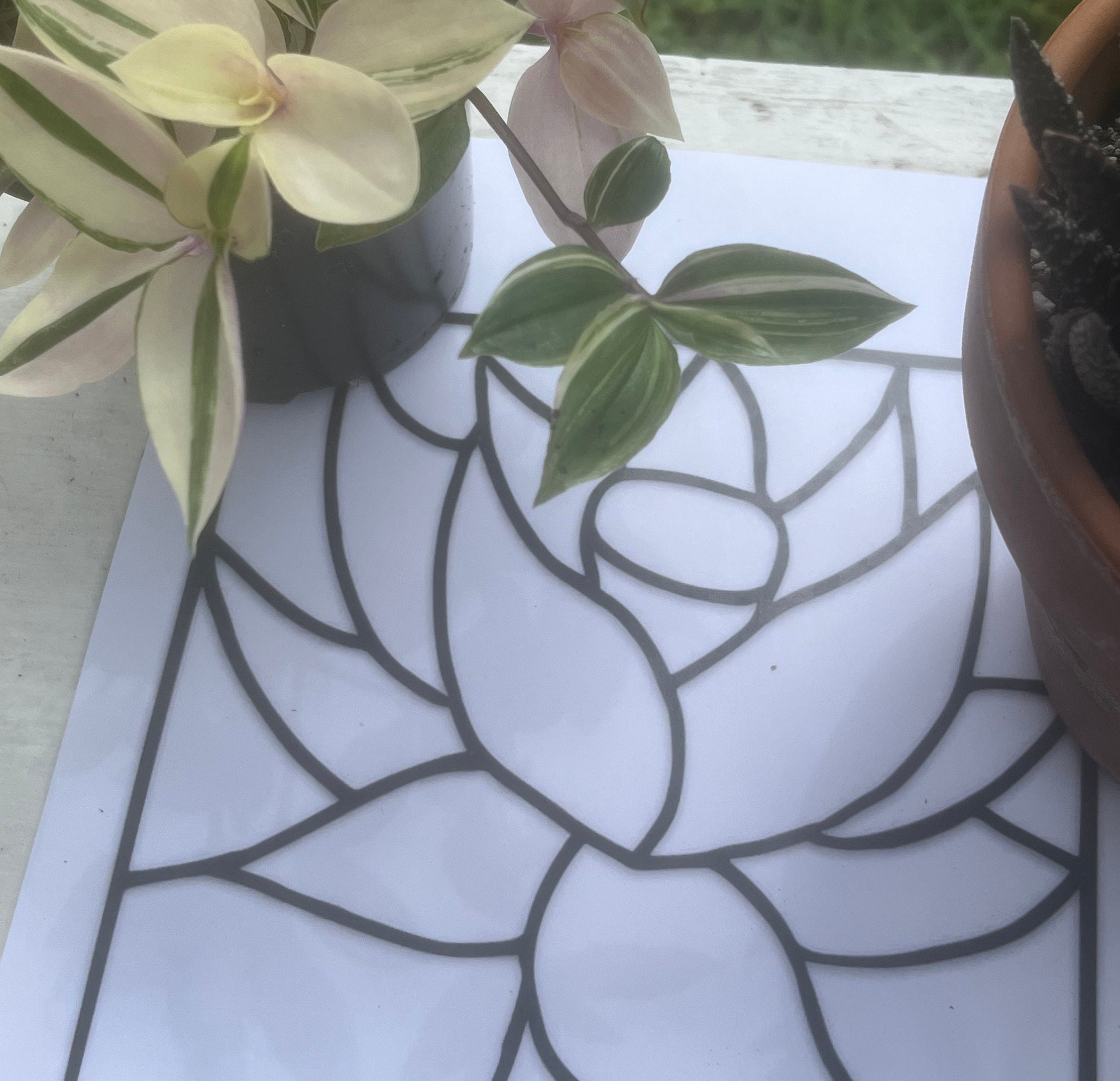 Dark Lotus Stained Glass Pattern, Magic Lotus Stained Glass Pattern ...