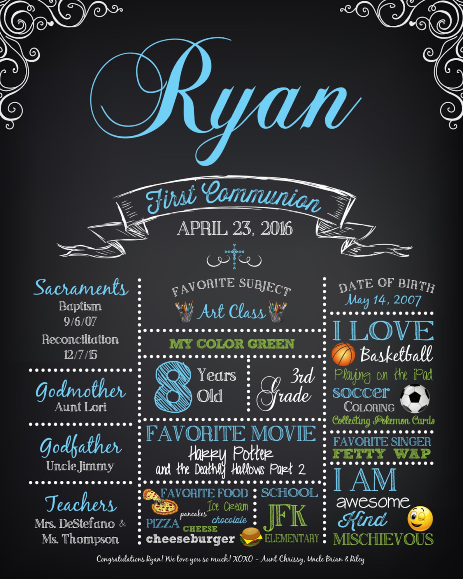 First Communion Poster Baptism Poster First Communion - Etsy