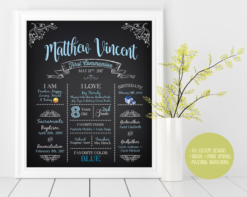 First Communion Poster Baptism Poster First Communion - Etsy