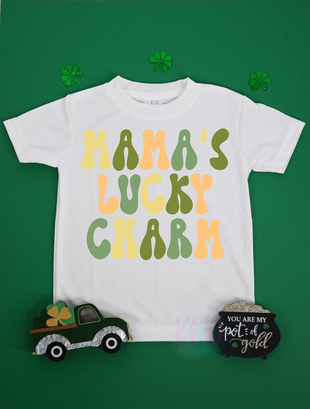 Kids St Patricks Day Tee Mamas Lucky Charm Shirt Boys Born Lucky St ...