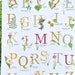 Botanical Alphabet Poster, British Botanicals Poster, Foral Alphabet ...
