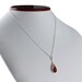 Sterling Silver Baltic Amber Pear Drop Pendant and Chain, Beautiful ...