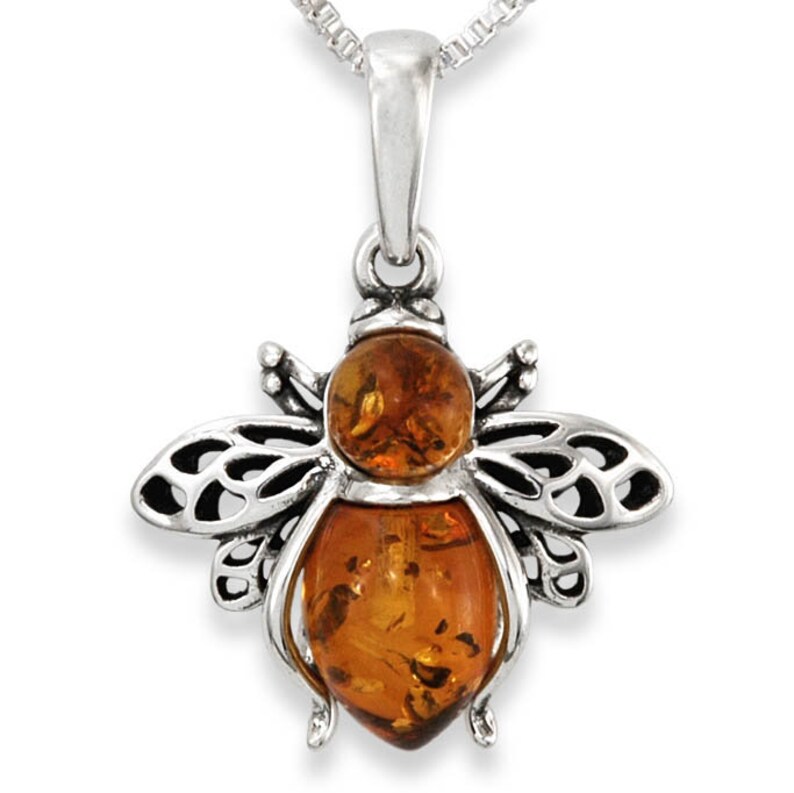 Sterling Silver Bee Pendant/ Chain Beautiful Rich Genuine - Etsy UK