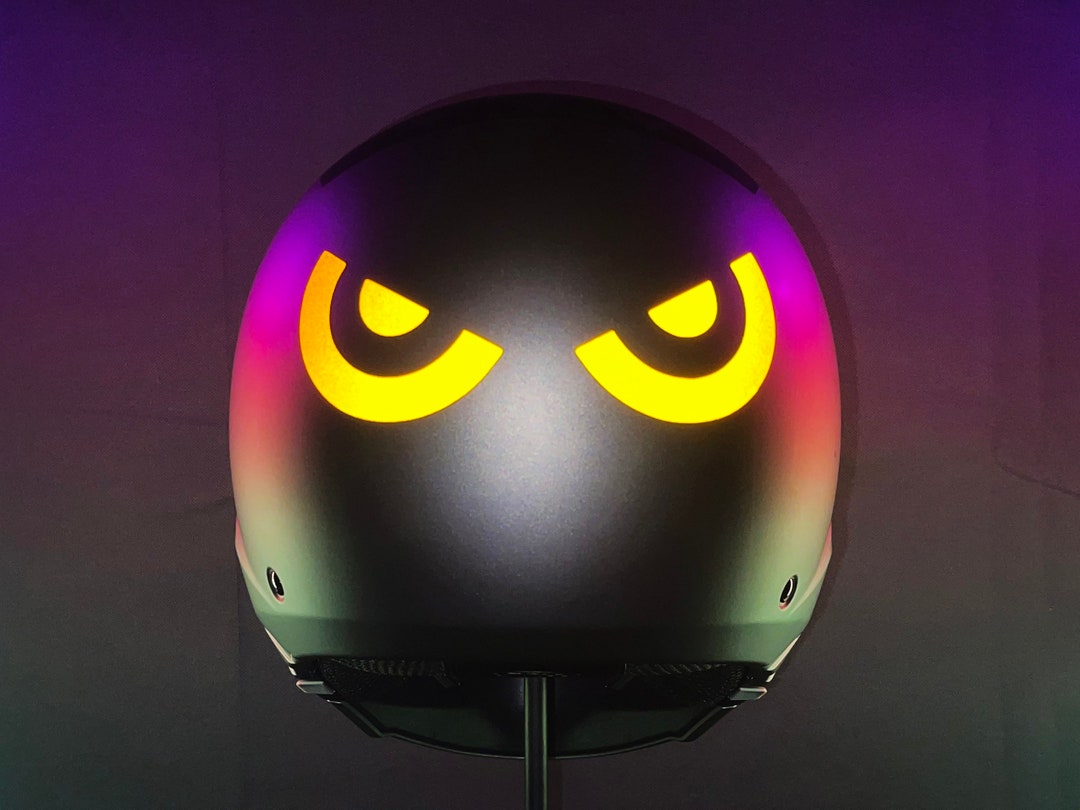 Veloviz Reflective EVIL EYES Bicycle Motorcycle Bike Helmet Stickers ...