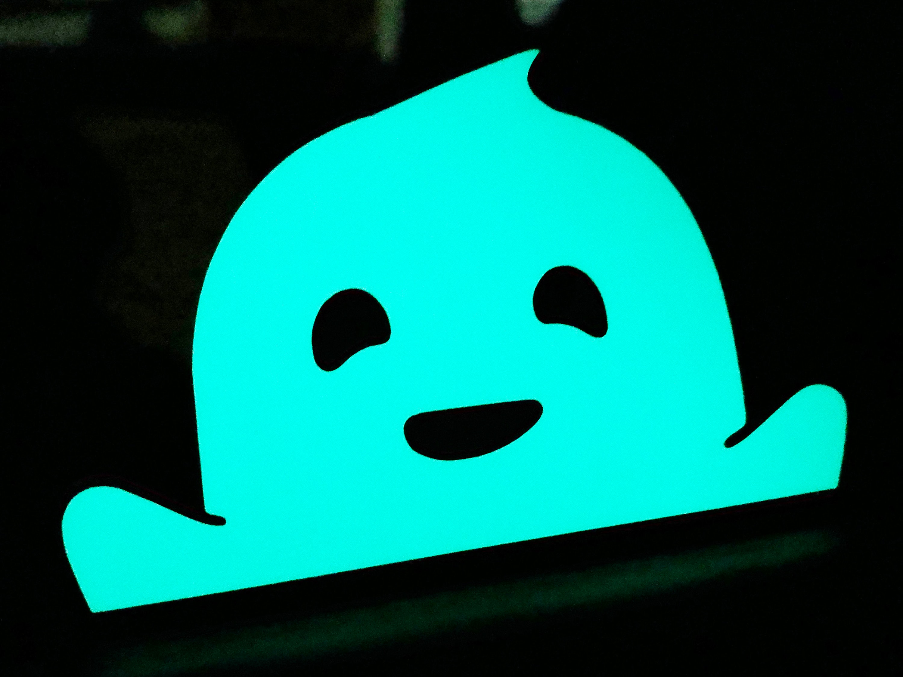 Glow in the Dark Peeping Peeking Ghost Cute Funny Car Window Bumper ...