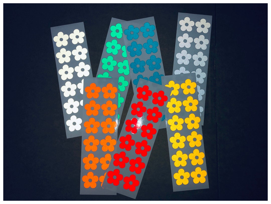 Veloviz Reflective Flower Die-cut Vinyl Cargo Bike Stickers Decals - Etsy