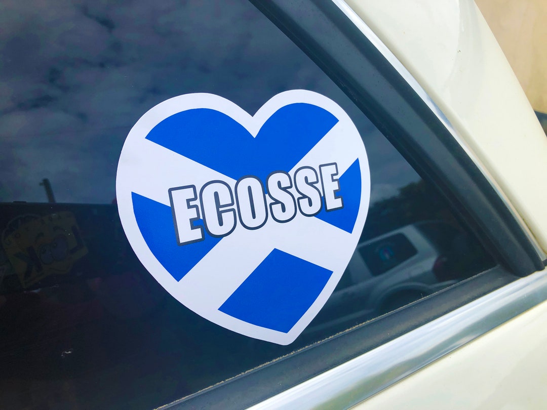 Ecosse St Andrews Flag Saltire Heart Car Sticker Decal for Car Truck ...