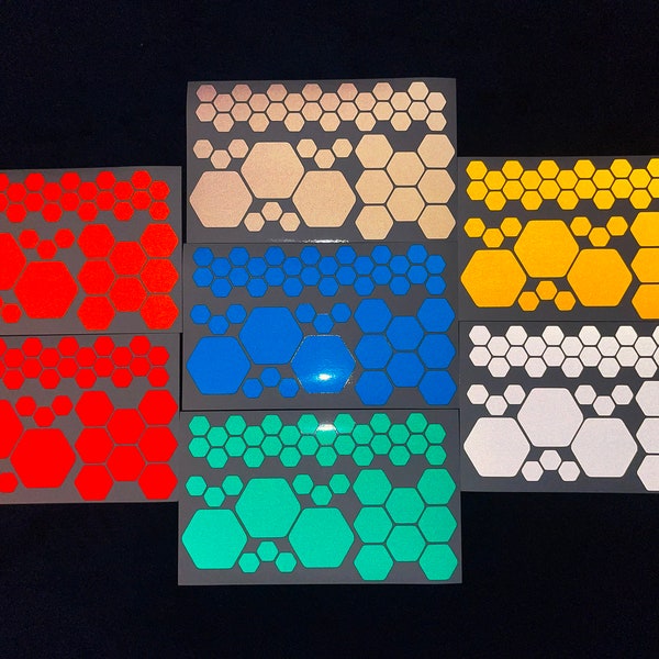 Hexagon Stickers - Etsy