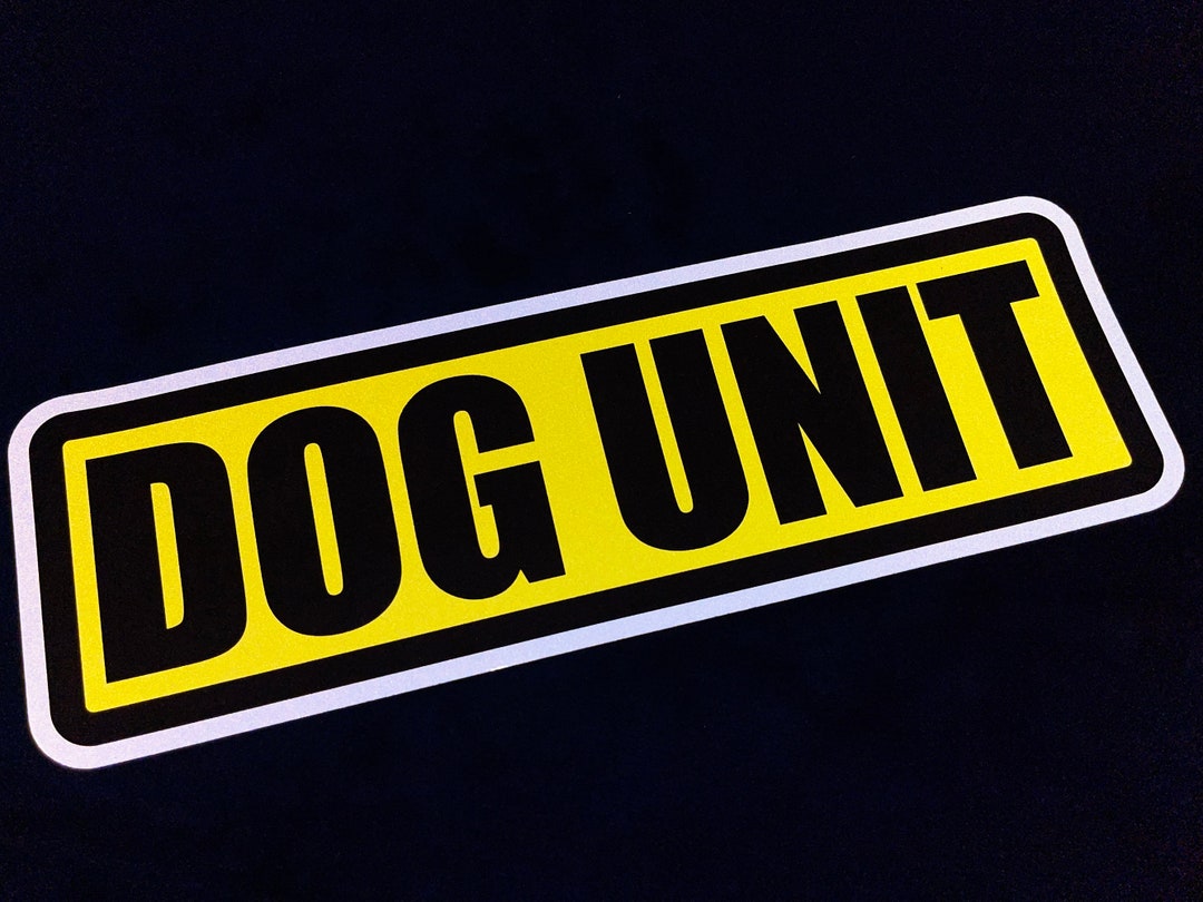Reflective DOG UNIT BOXED Security Dog K9 Handler Car Van Truck ...
