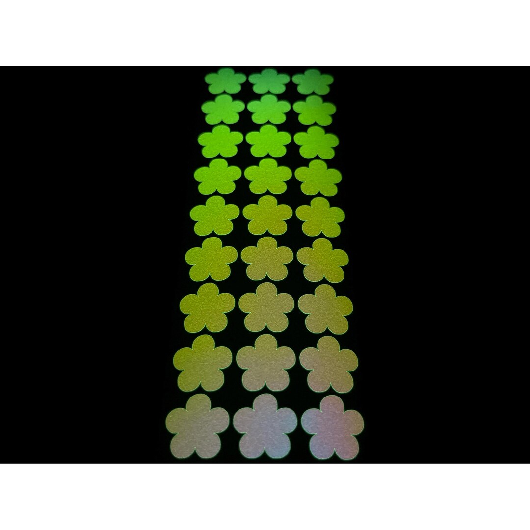 Flower (small) SUNSET OPAL Glow in the Dark Stickers Peel and Stick ...