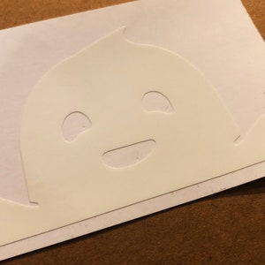 Glow in the Dark Peeping Peeking Ghost Cute Funny Car Window Bumper ...