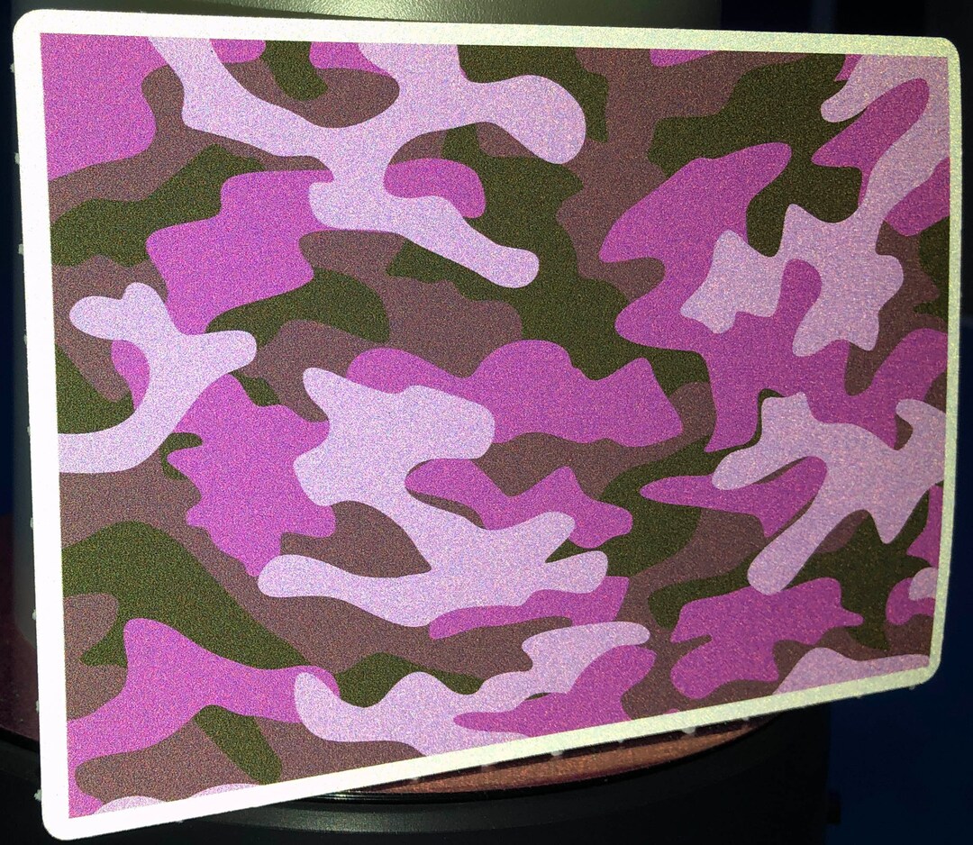 Reflective Purple Camouflage Self Adhesive Vinyl Sticker Decal Sheet ...