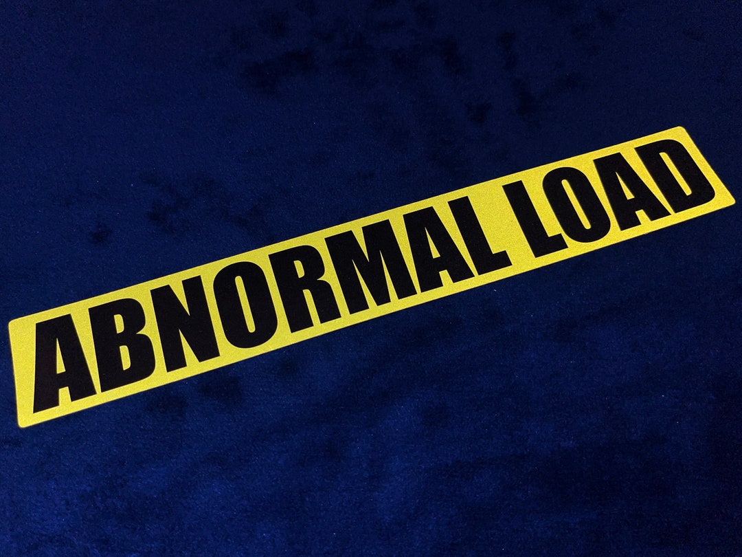 Reflective 30cm ABNORMAL LOAD SOLO Long Vehicle Trailer off Road Pickup ...