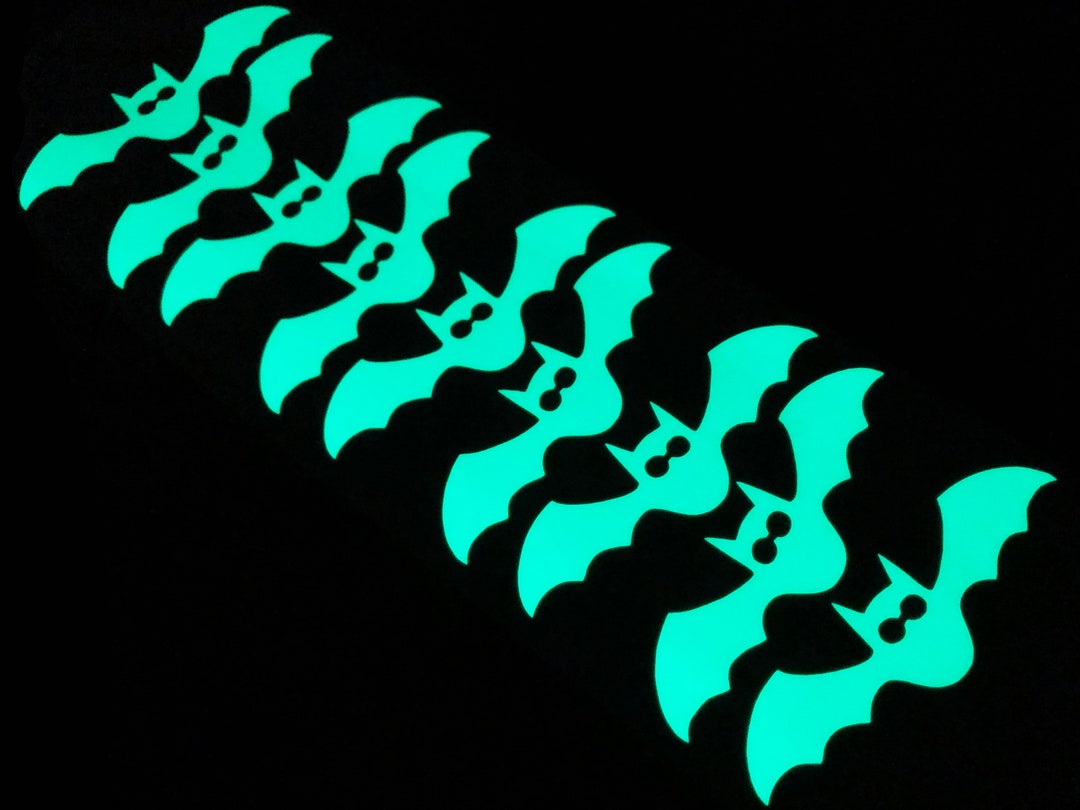 Glow in the Dark BATS (small) Peel and Stick Light Switch Stickers ...
