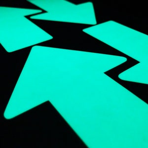 Glow in the Dark ARROW (extra Large) Stickers Peel and Stick Light ...