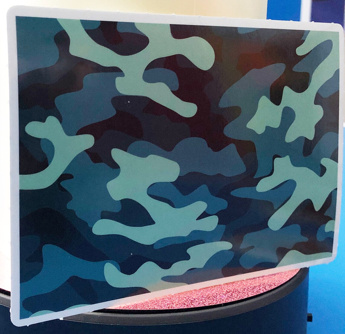 Reflective Blue Camouflage Self Adhesive Vinyl Sticker Decal Sheet - Etsy