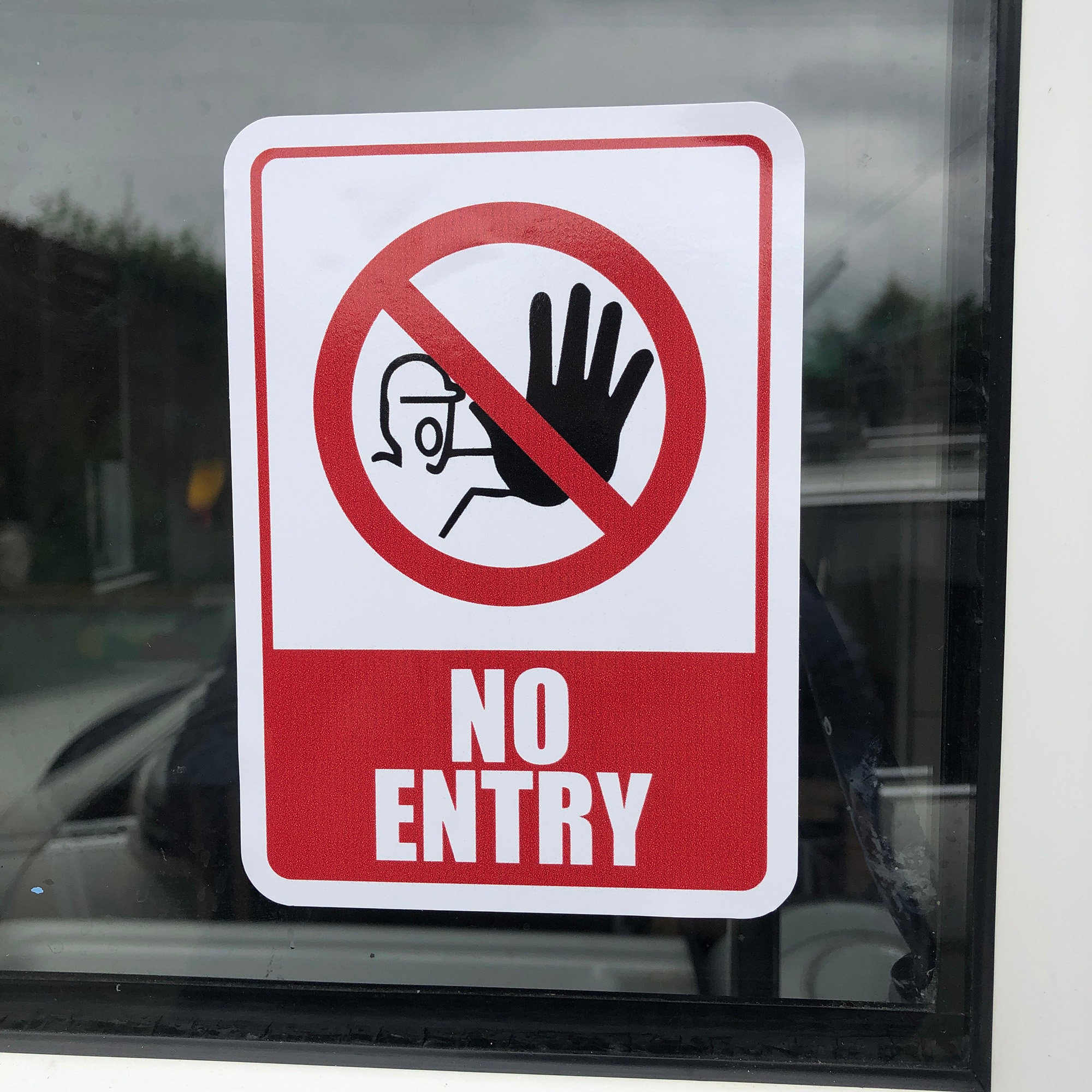 NO ENTRY Reflective / Gloss Sticker - Etsy