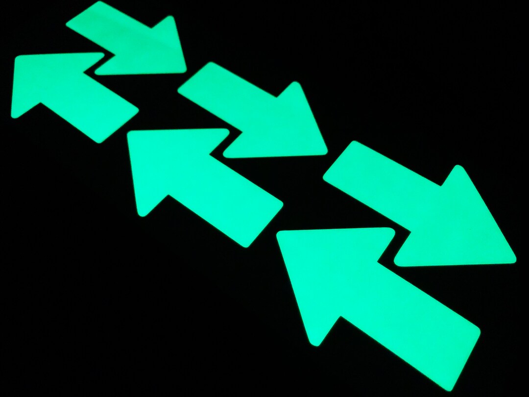 Glow in the Dark ARROW (large) Stickers Peel and Stick Light Switch Decals - Etsy