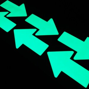 Glow in the Dark ARROW (large) Stickers Peel and Stick Light Switch ...