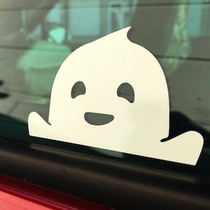 Glow in the Dark Peeping Peeking Ghost Cute Funny Car Window Bumper ...