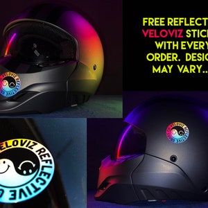 Veloviz Reflective EVIL EYES Bicycle Motorcycle Bike Helmet Stickers Die Cut 2 - Etsy