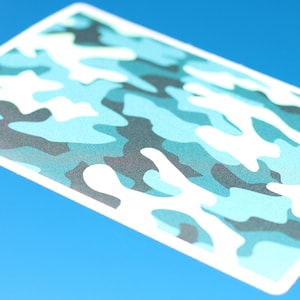 Reflective Blue Camouflage Self Adhesive Vinyl Sticker Decal Sheet - Etsy