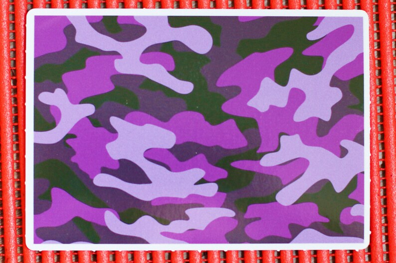 Reflective Purple Camouflage Self Adhesive Vinyl Sticker Decal Sheet ...