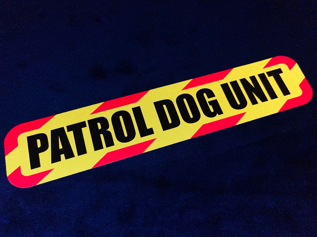 Reflective 30cm PATROL DOG UNIT Chevrons Security Dog Handler K9 Patrol ...