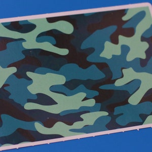 Reflective Blue Camouflage Self Adhesive Vinyl Sticker Decal Sheet - Etsy