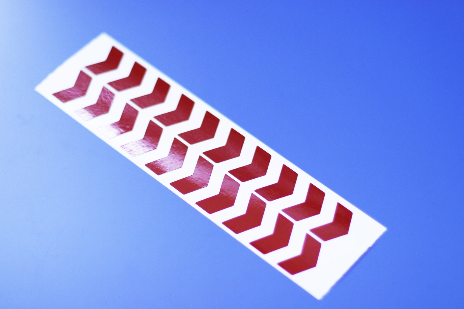 RED Reflective 1 Inch Chevrons x20 Die-cut Vinyl Stickers | Etsy UK