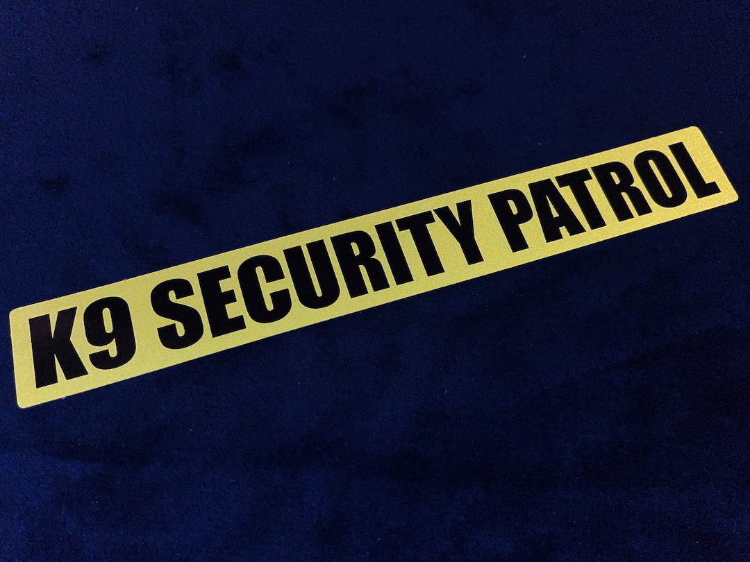 Reflective 60cm K9 SECURITY PATROL SOLO Security Dog Handler K9 Patrol ...