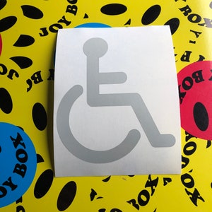 Reflective Disabled Driver Die-cut Vinyl Stickers Decals for Blue Badge ...