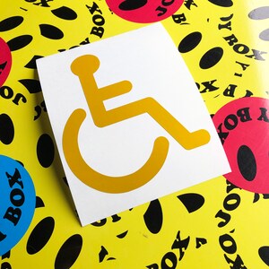 Reflective Disabled Driver Die-cut Vinyl Stickers Decals for Blue Badge ...