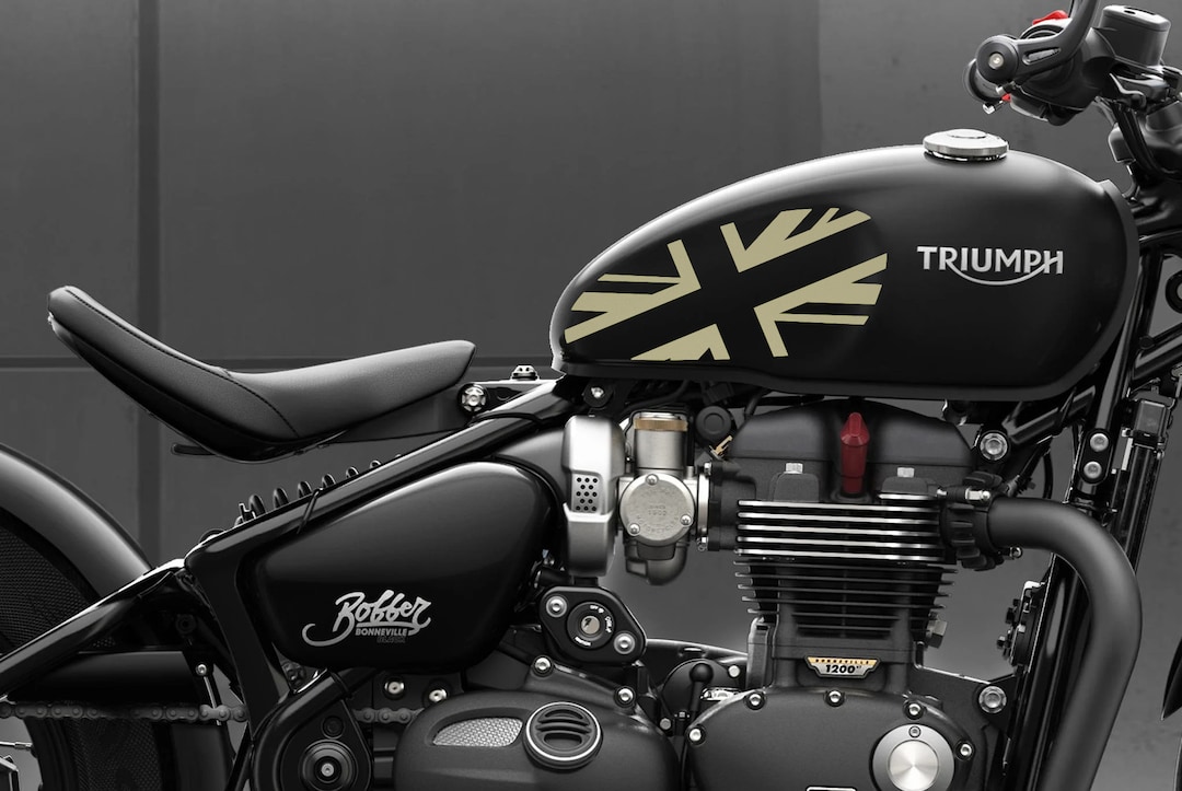 Union Jack Tank Sticker Decal Accessory for Triumph Bobber Speedmaster ...
