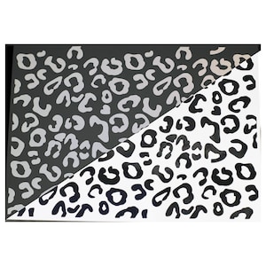 A4 Sheet REFLECTIVE Leopard Print Die-cut Vinyl Stickers Decals ...
