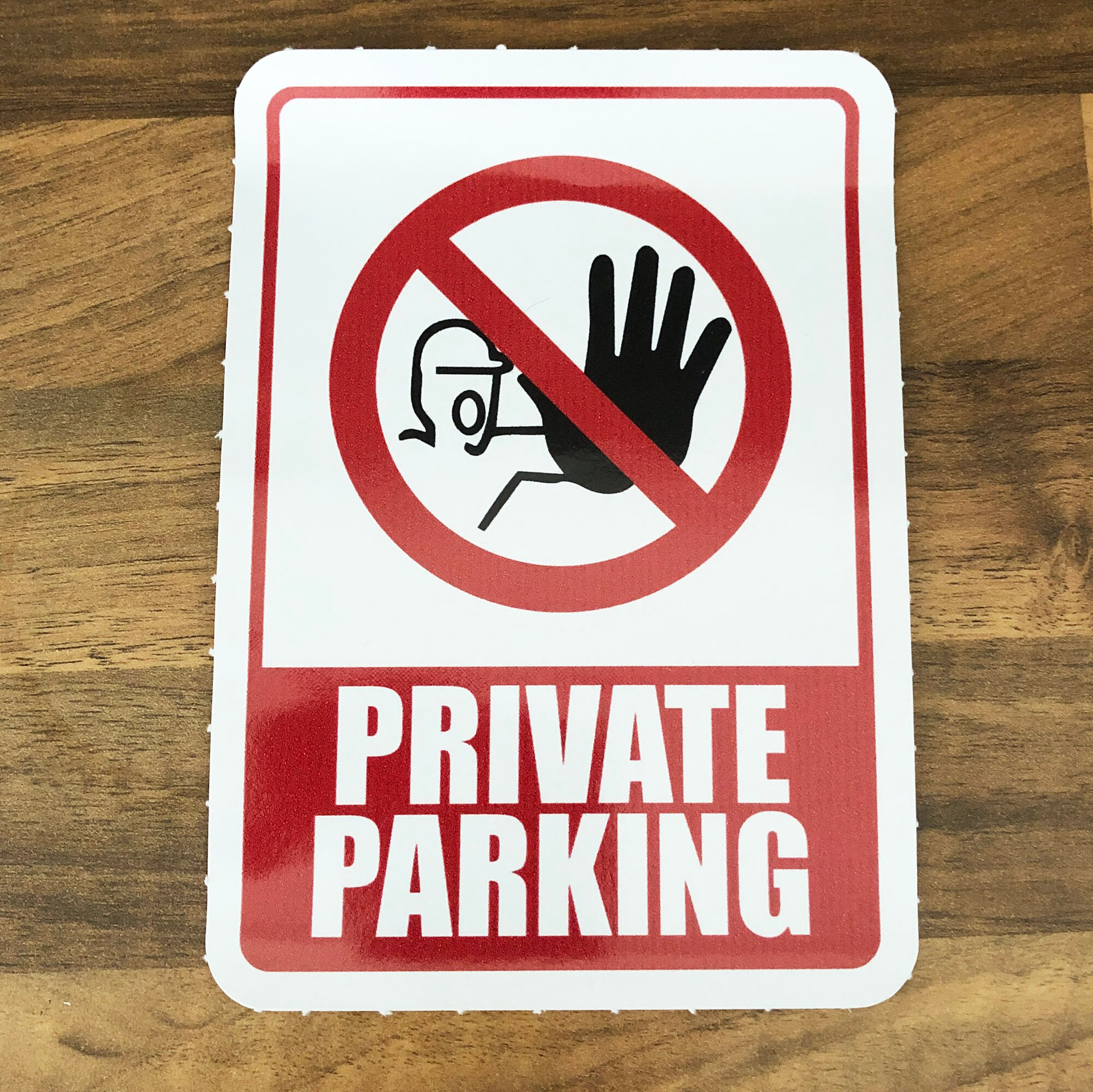 PRIVATE PARKING Reflective / Gloss Sticker - Etsy UK