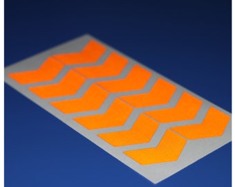 BLACK Reflective 1 Inch Chevrons x20 Die-cut Vinyl Stickers | Etsy