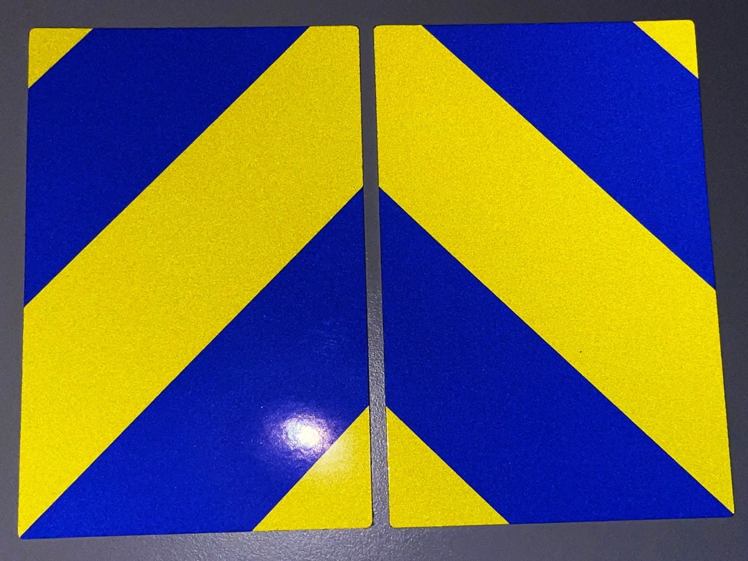 Reflective Chevron Sheets Car Truck Van Trailer Stickers - Yellow ...